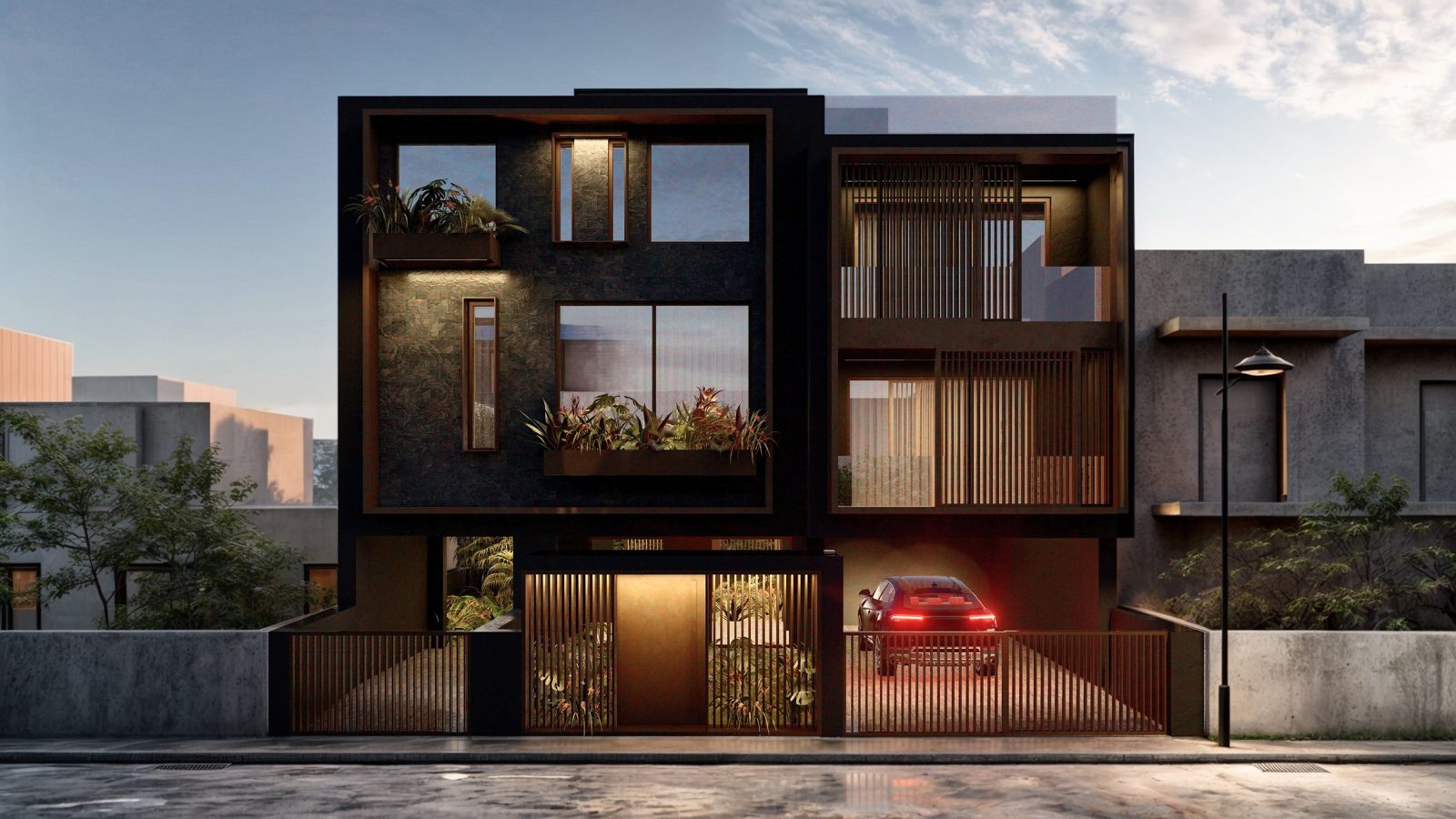 Residence in Kamatero Greece - Basalt House