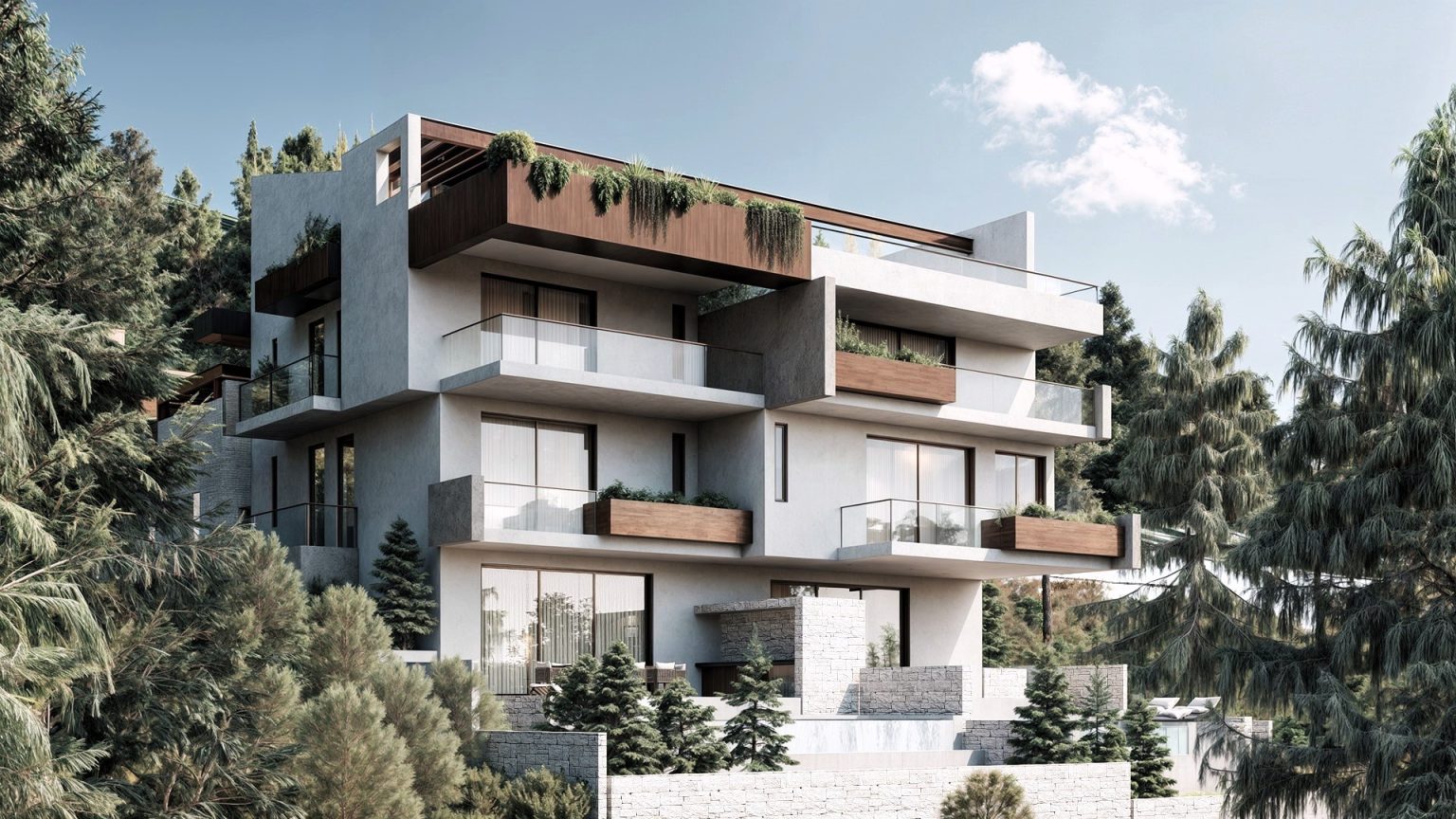 Luxury residences Drosia Attica | The Hive Architects
